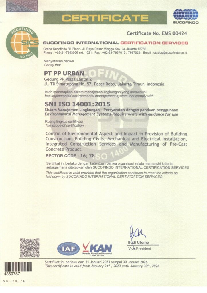 Company Profile – PT PP URBAN