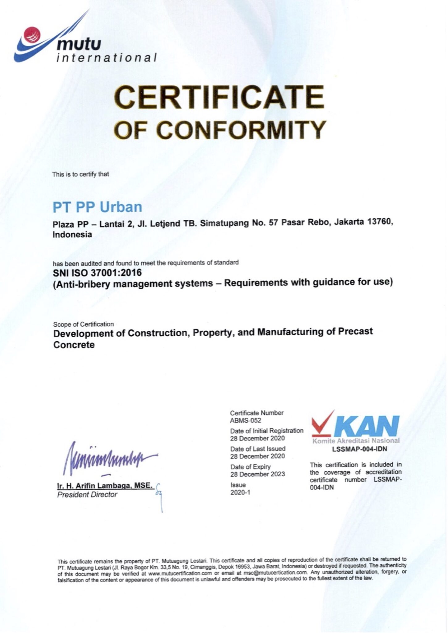 Company Profile – PT PP URBAN